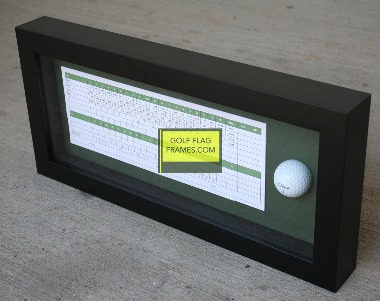 New Golf Scorecard and Ball Frames are Now Available - GolfFlagFrames