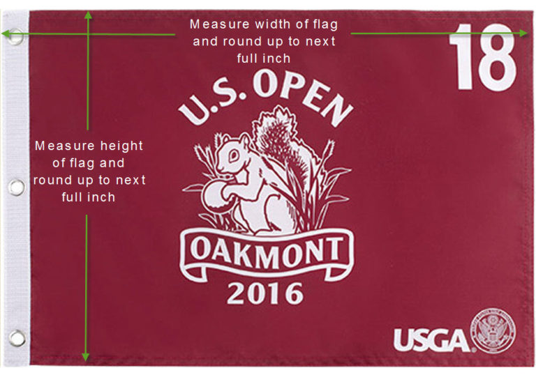 Flag Step 2 - Measure Your Flat Flag - GolfFlagFrames