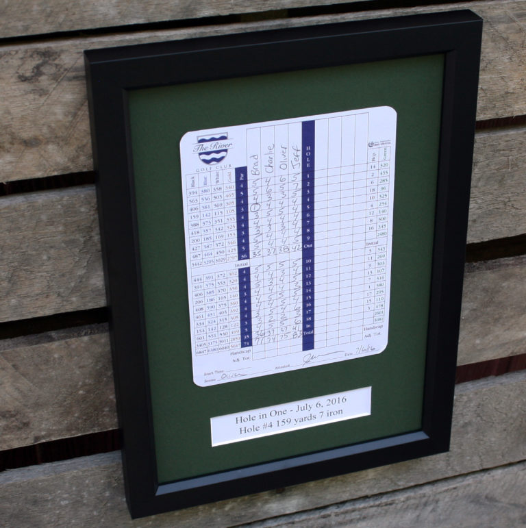 Golf Scorecard Frames Archives - GolfFlagFrames