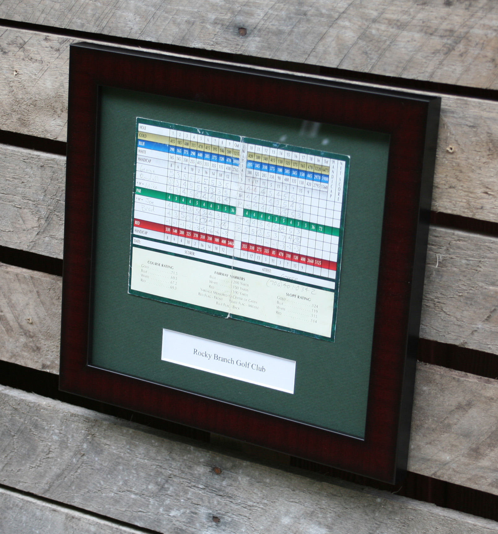 Golf Scorecard Frames Archives - GolfFlagFrames