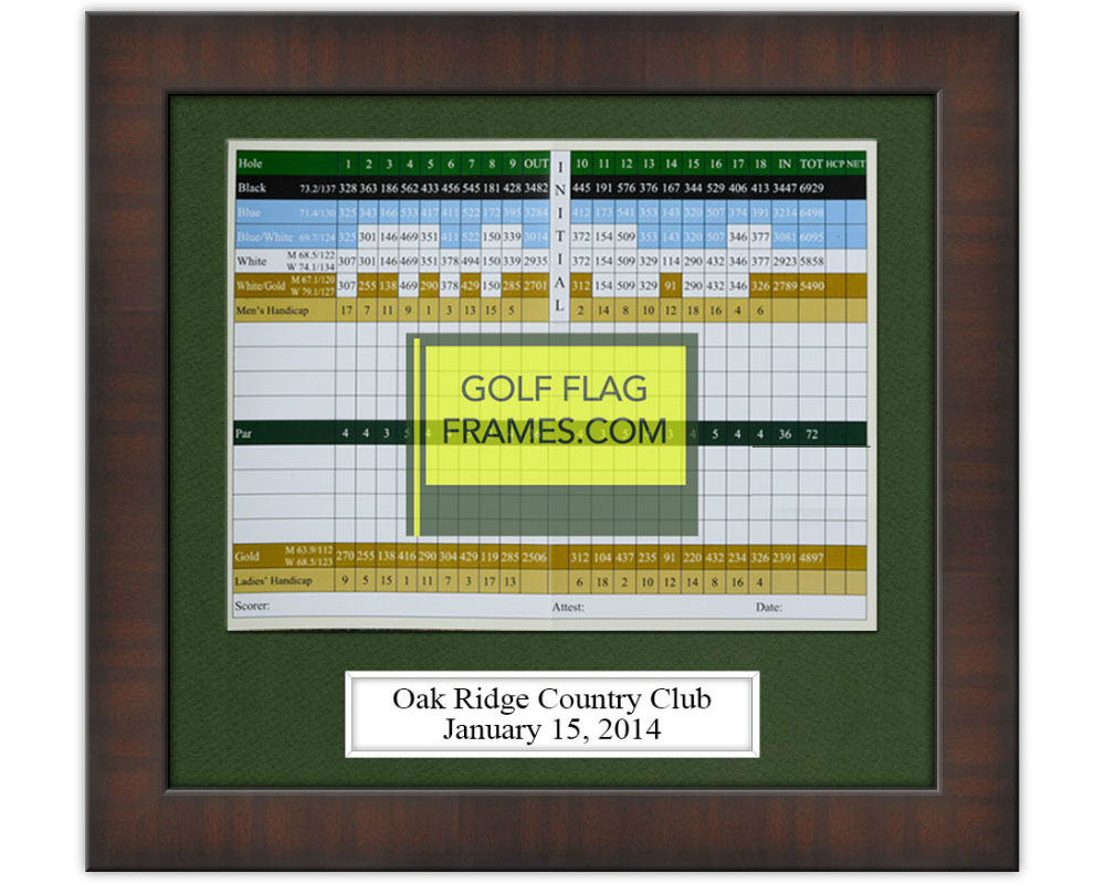 Golf Scorecard Frames Archives - GolfFlagFrames