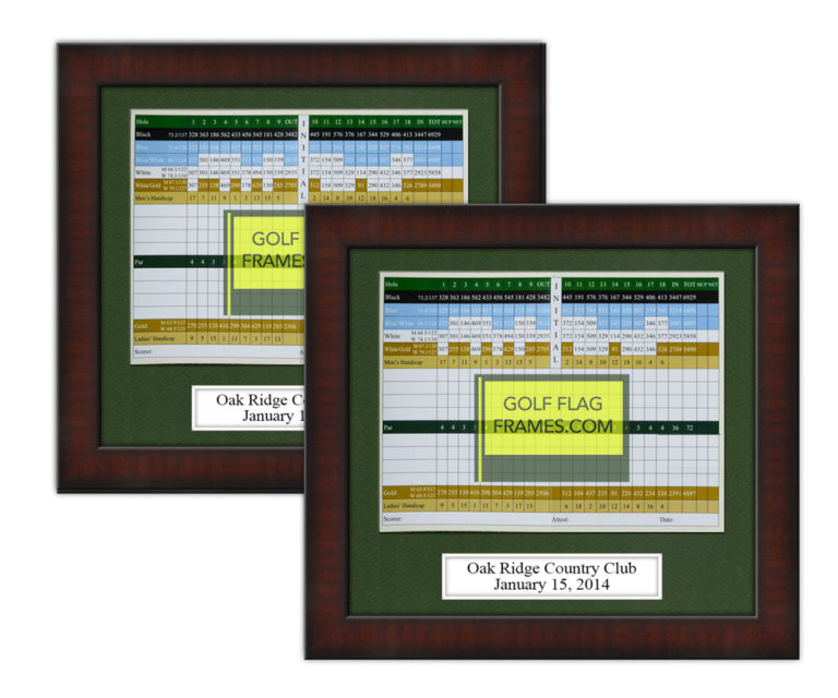 Golf Scorecard Frames Archives - GolfFlagFrames