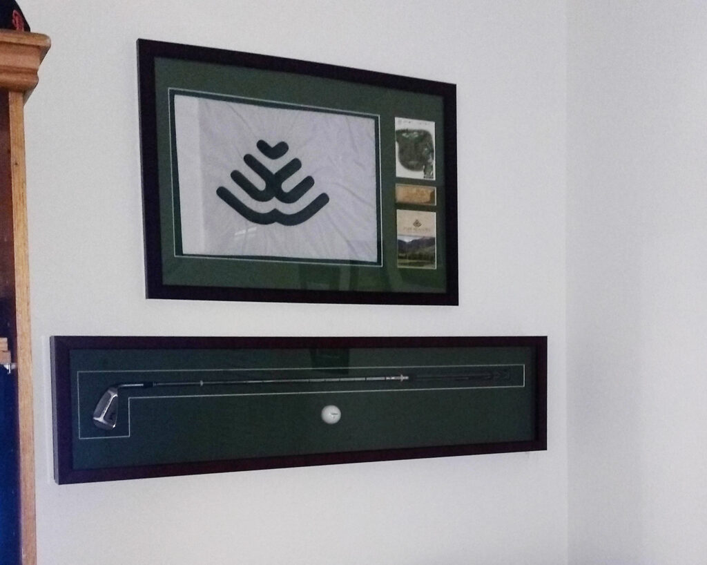 Cool Hole-in-One Club and Ball Frame - GolfFlagFrames