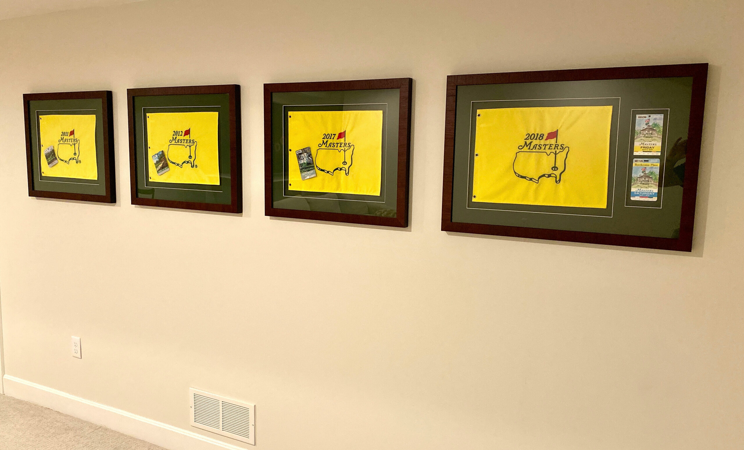 Beautiful Masters Collection - GolfFlagFrames